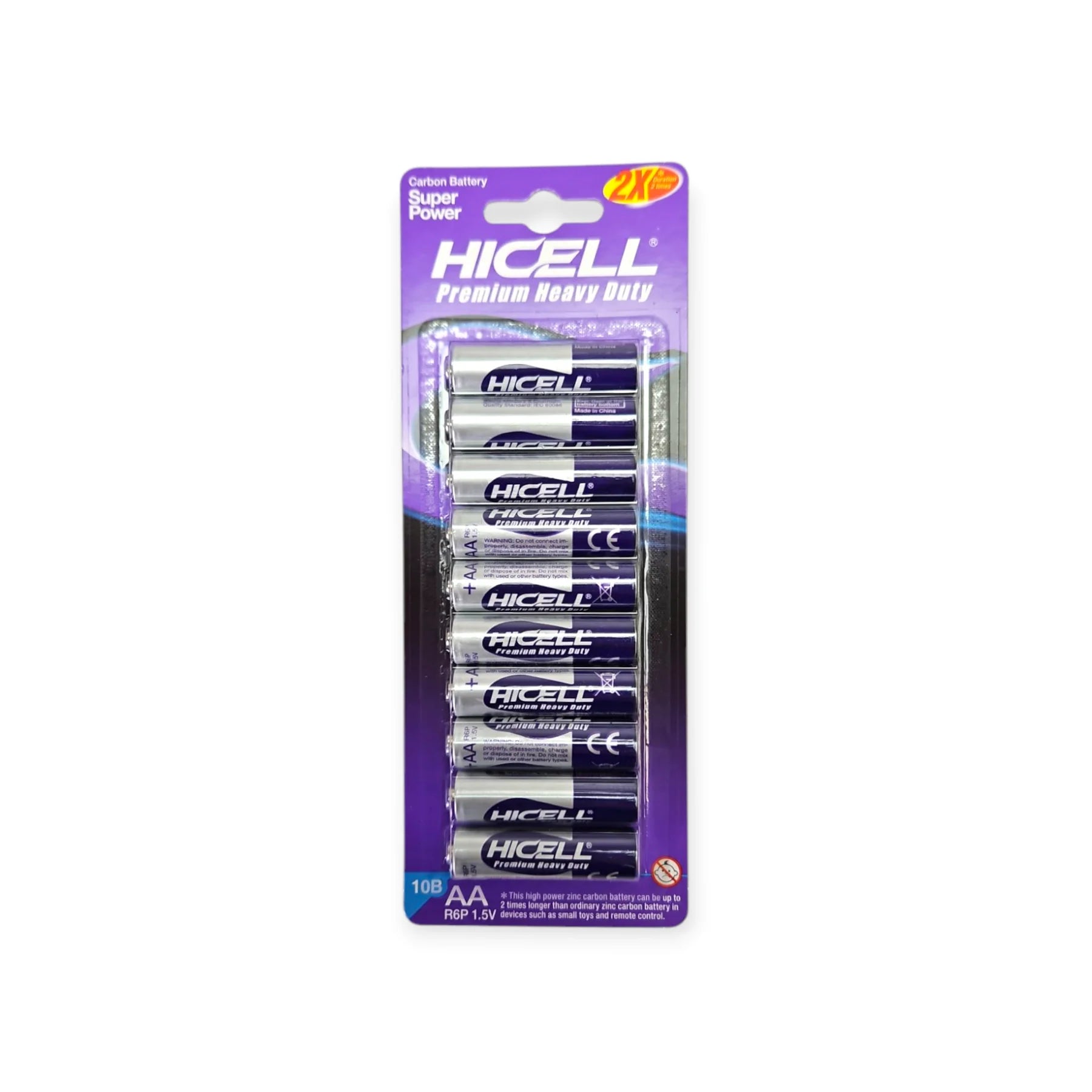 AA Hicell Batteries 10PK - $1.99 EA / CTN QTY: 12 ...