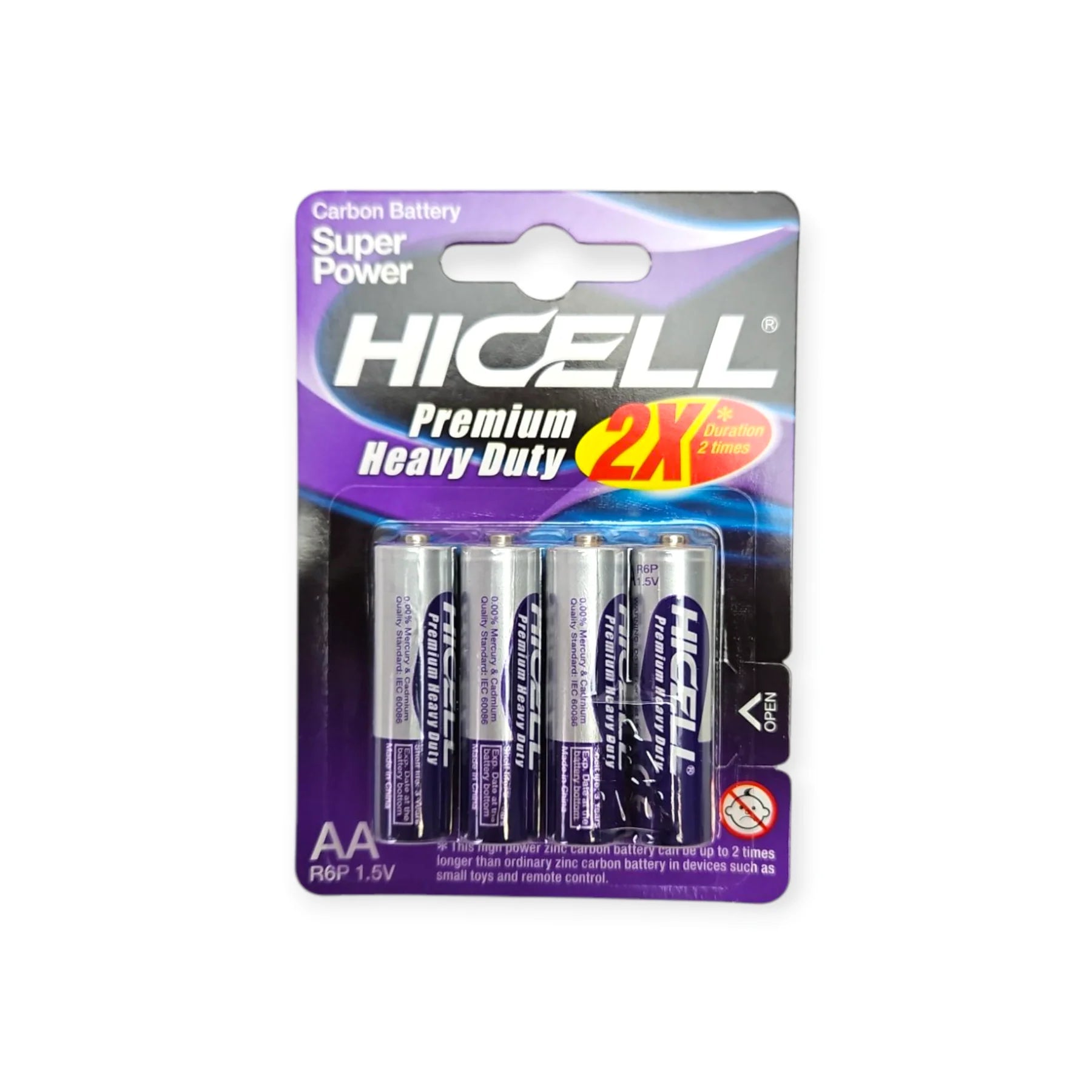 AA Hicell Batteries 4PK - $0.99 EA / CTN QTY: 12 ...