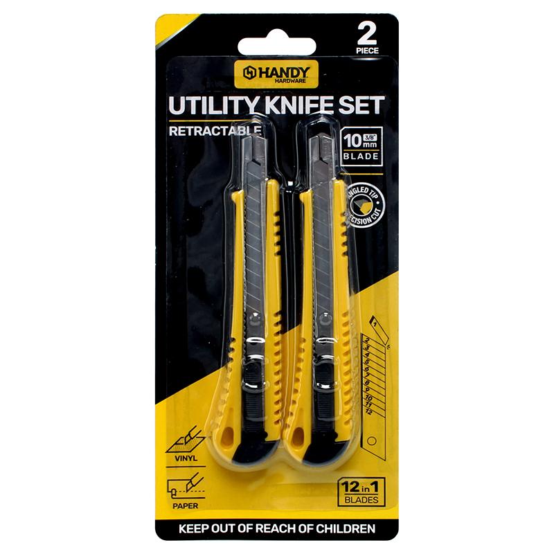 Box Cutter 2PK Yellow- $1.50 EA / CTN QTY: 12 – PACKAGINGONWHEELSWHOLESALE