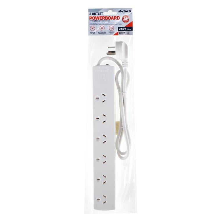 Power Board 6-Way - $6.75 EA / CTN QTY: 12 – PACKAGINGONWHEELSWHOLESALE