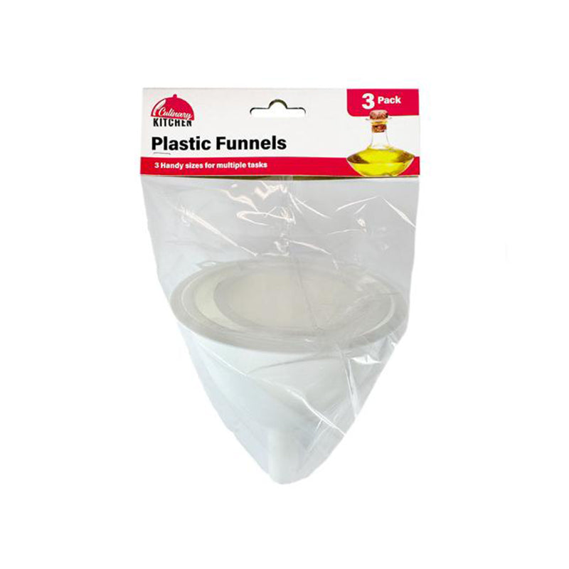 Plastic Funnel Set 3 PCS - $1.75 EA / CTN QTY: 6 ...