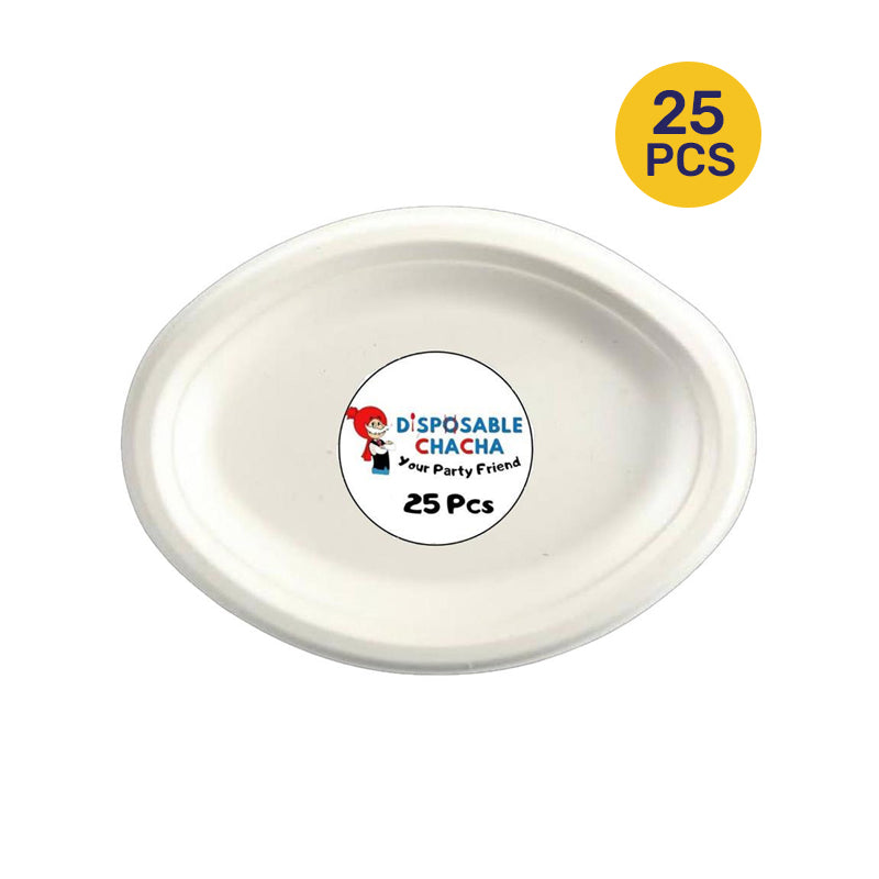 Disposable Chacha Extra Large Oval Plate (25PCS) - $4.25 EA / CTN QTY ...