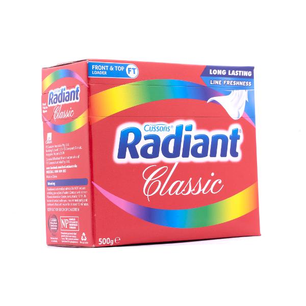 Radiant Classic Laundry Powder 500g - $2.20 EA / CTN QTY: 12 ...