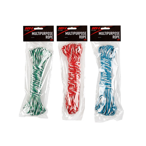 Rope 20m 3 ASSTD COL - $1.60 EA / CTN QTY: 12 – PACKAGINGONWHEELSWHOLESALE